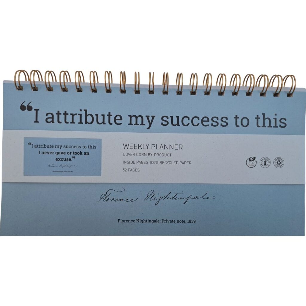 Success Quote Weekly Planner – Florence Nightingale Museum London